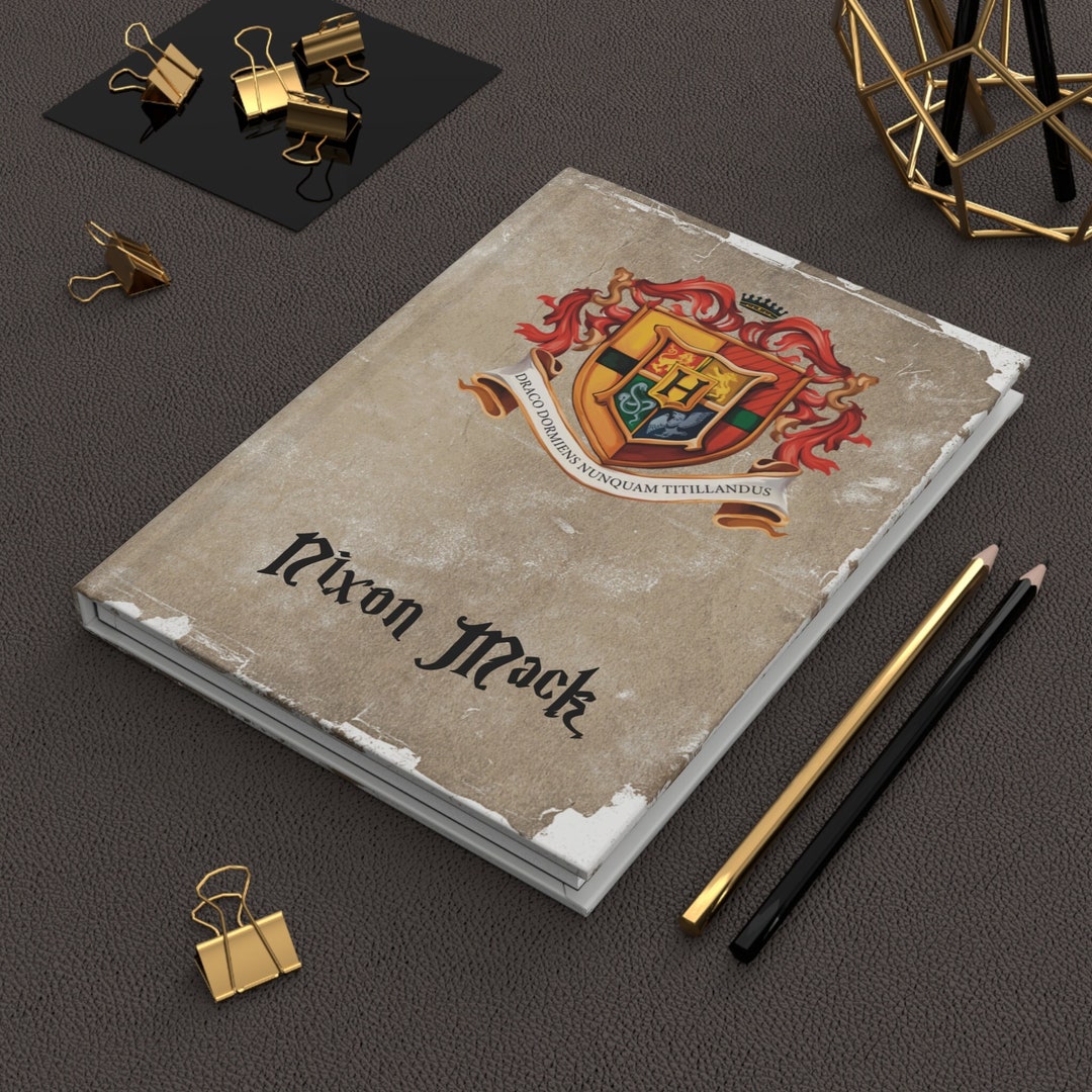 WIZARD SCHOOL Journal Personalized MAGIC Wizard Notebook Hogswart ...