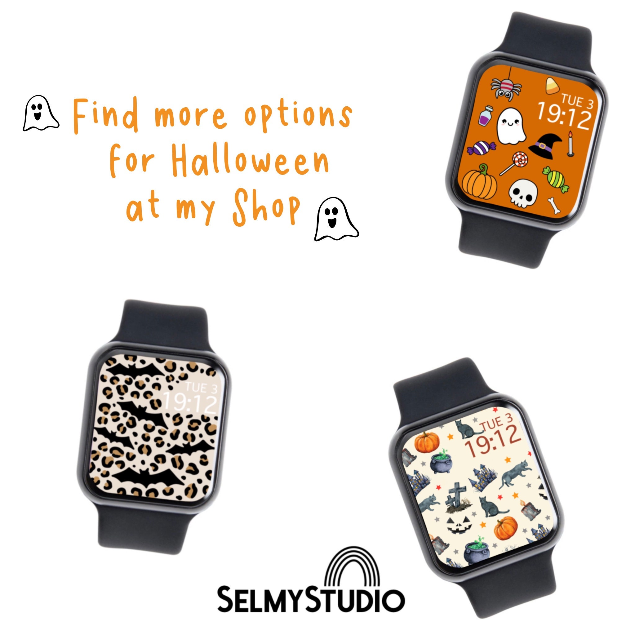 Apple Watch Face Wallpaper HALLOWEEN Apple Watch Face - Etsy