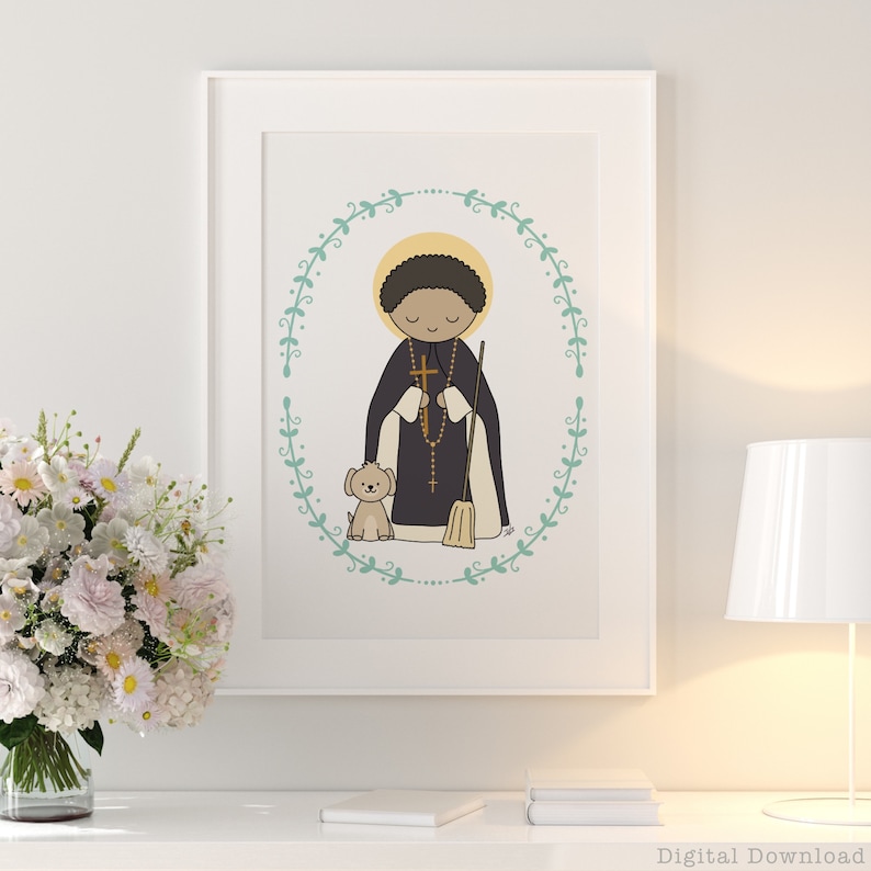 St. Martin De PORRES Saint Martin De Porres Printable Wall - Etsy