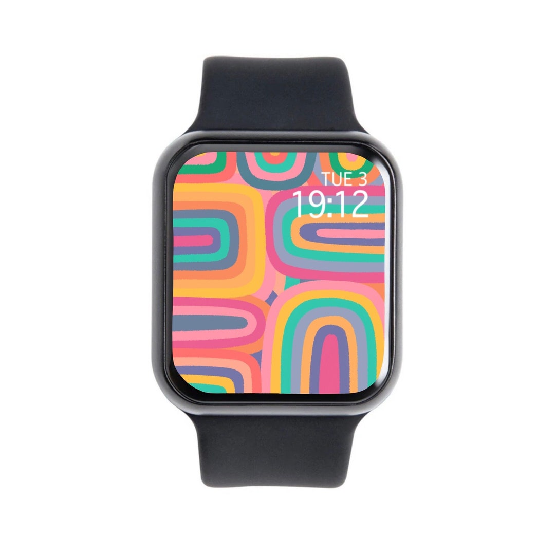 RAINBOW Apple WATCH Face WALLPAPER Rainbow Watch Face Rainbow Wallpaper ...