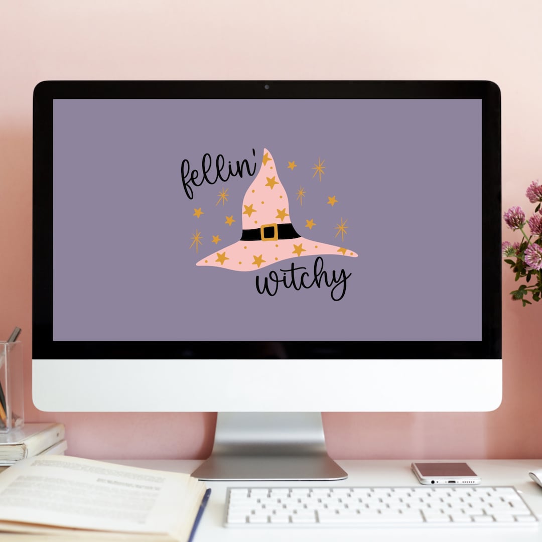 HALLOWEEN Witchy Desktop Wallpaper, Witchy Laptop Wallpaper, Halloween ...