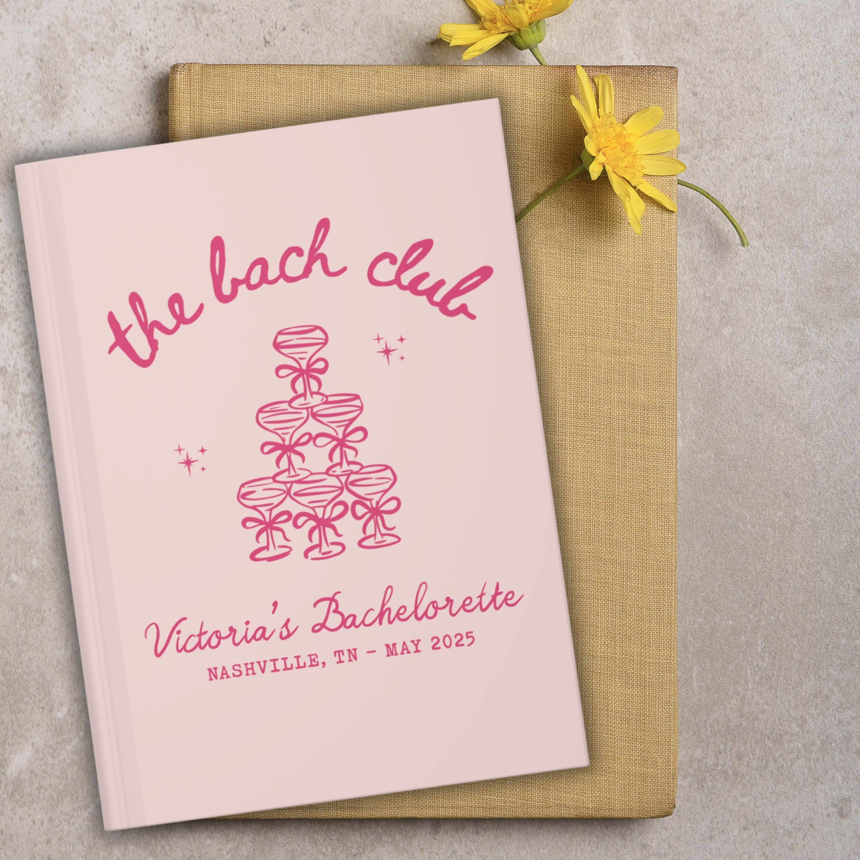 The Bach Club Bachelorette Party Guestbook Custom Bachelorette Party ...