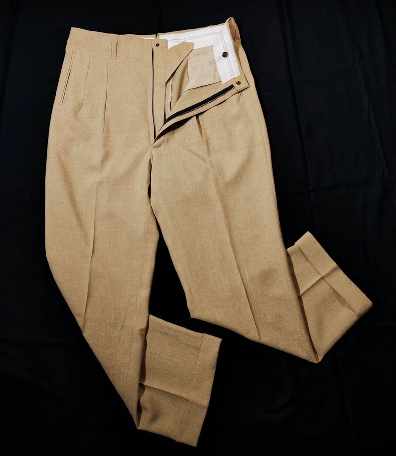 1940s Trousers, Mens Wide Leg Pants