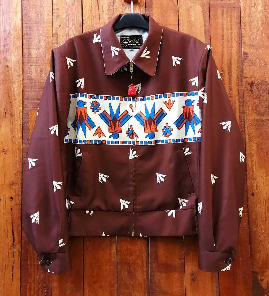 Rockabilly Thunderbird Gab Jacket Brown