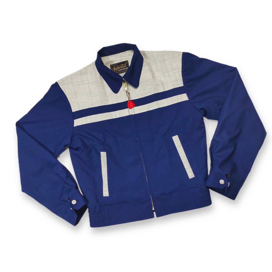 Classic Two Tone Navy Slub Fleck Ricky Jacket VLV | Etsy