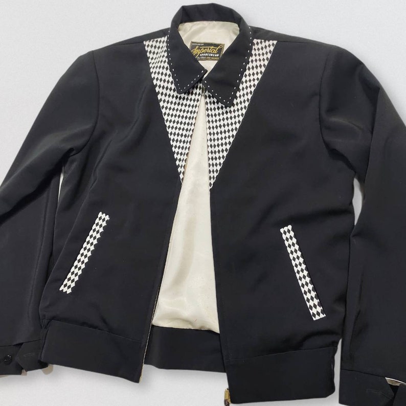 Killer Rockabilly Two Tone Checker Ricky Jacket | Etsy