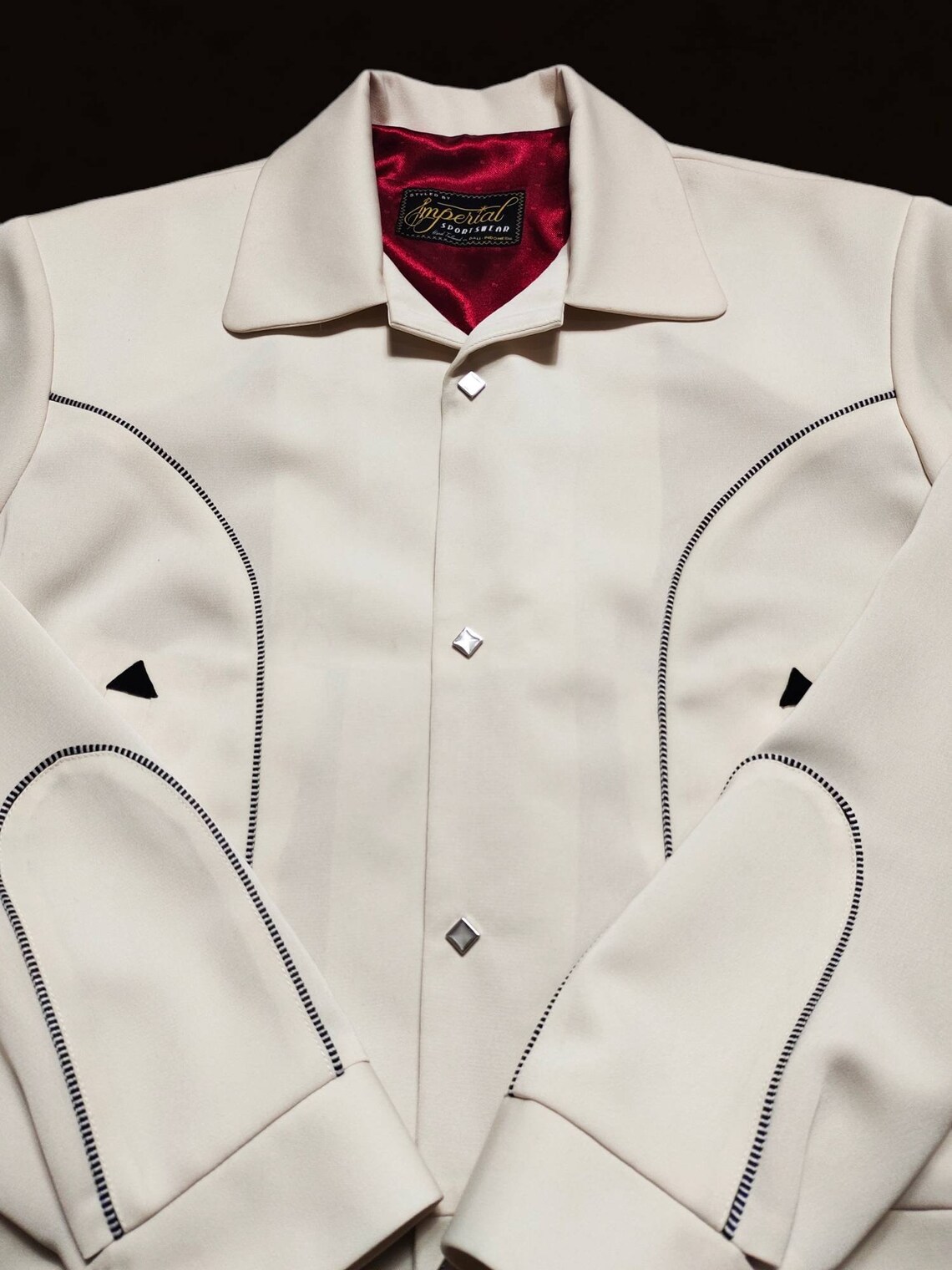 Rockabilly Western Gab Jacket Imperial Ivory - Etsy UK