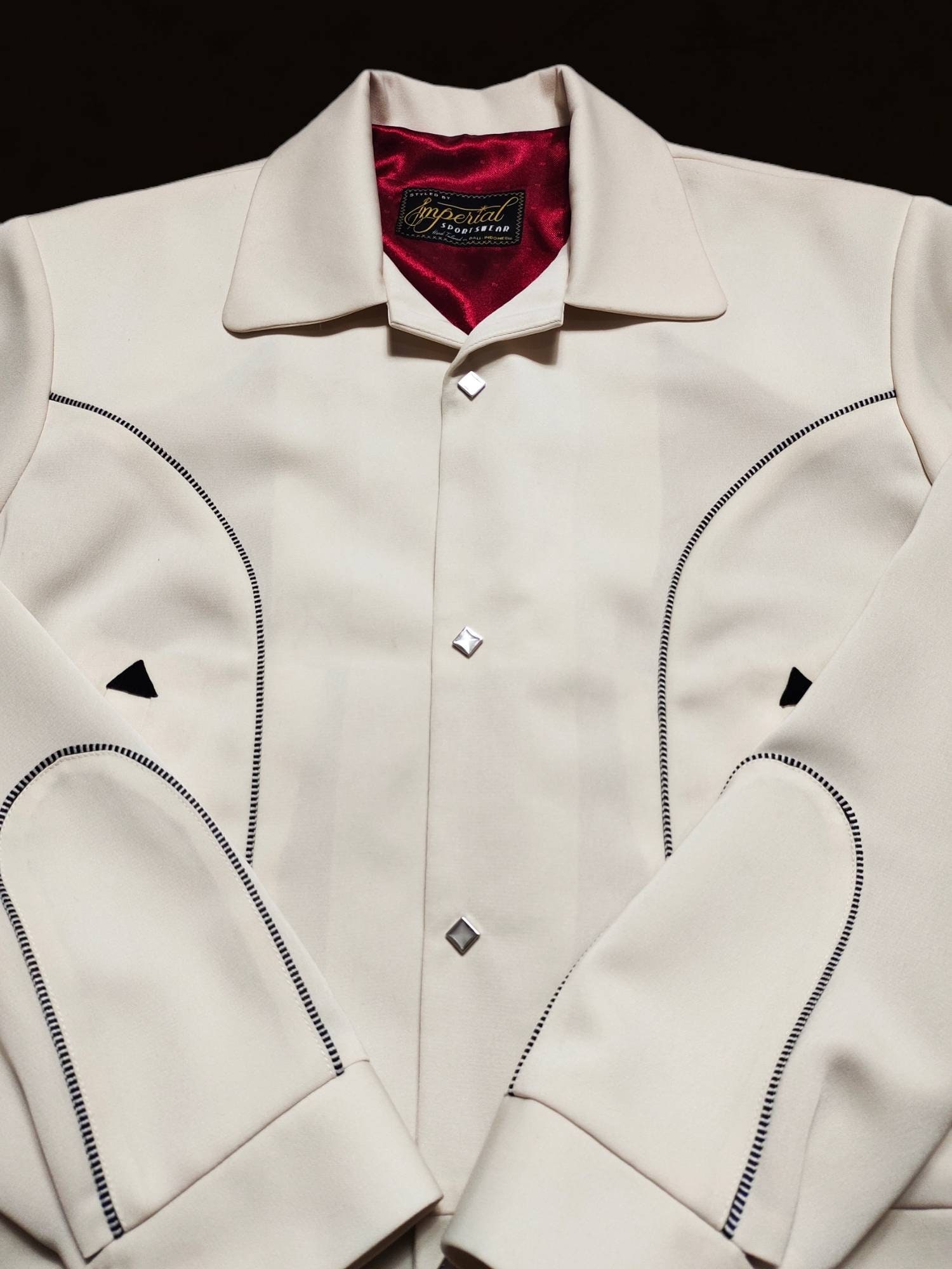 Rockabilly Western Gab Jacket Imperial Ivory | Etsy UK