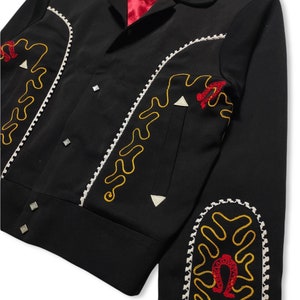 Killer Rockabilly Western Gab Jacket Embroidery Imperial - Etsy Denmark