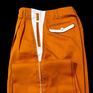 Killer Rockabilly Pistol Pants Orange White Imperial - Etsy
