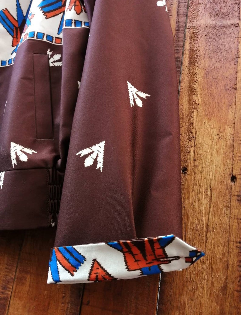 Rockabilly Thunderbird Gab Jacket Brown | Etsy