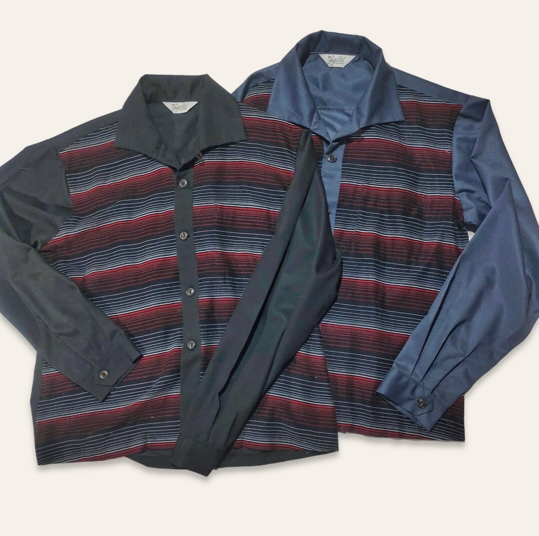 Rockabilly Bop Street Cotton Border Shirts Imperial - Etsy