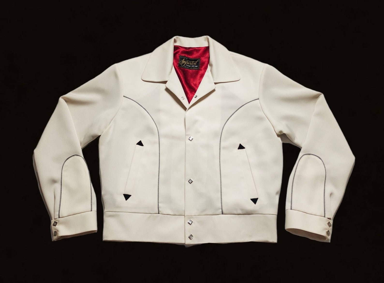 Rockabilly Western Gab Jacket Imperial Ivory - Etsy UK