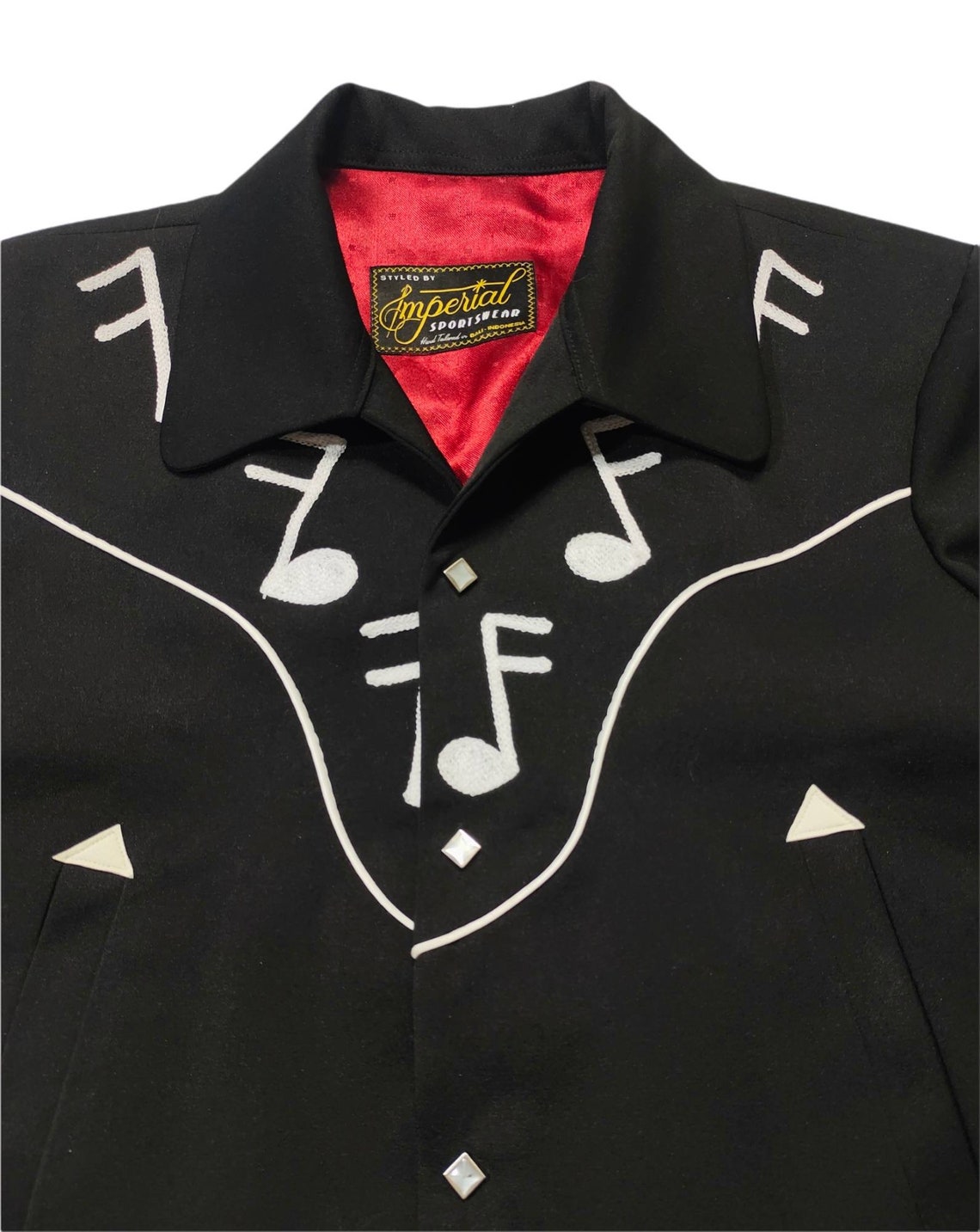 Musical Note Western Gab Jacket Imperial - Etsy