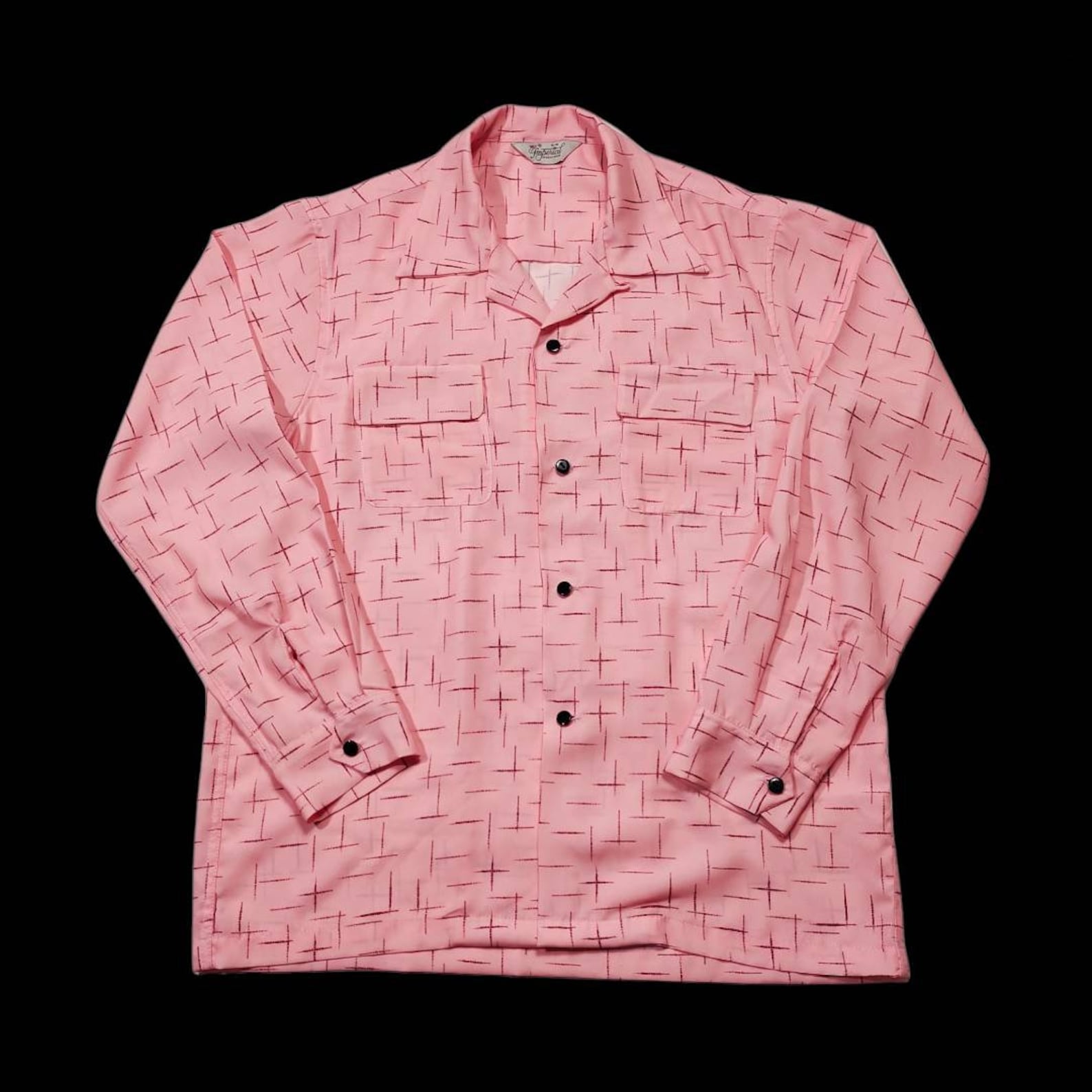 Pink Flecks Loop Collar Shirts Imperial VLV - Etsy UK