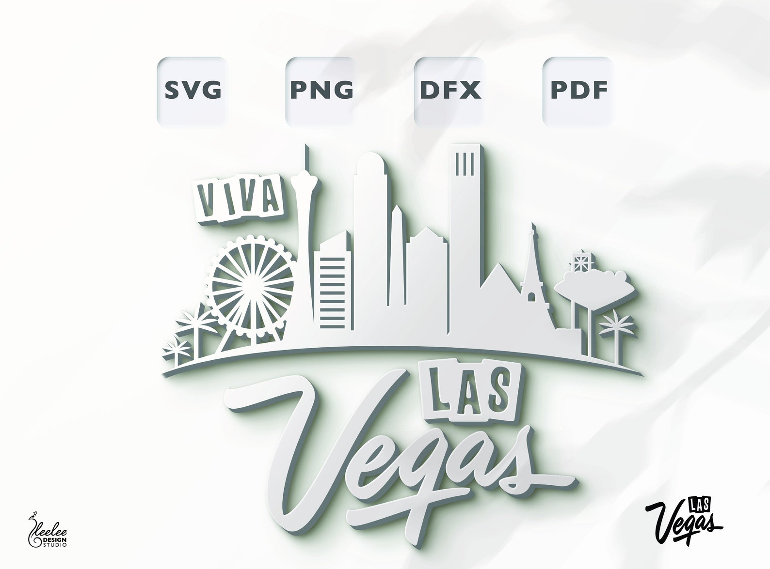 Las Vegas Text SVG | Digital Download in Svg, Dxf, Png, Pdf | Las Vegas ...