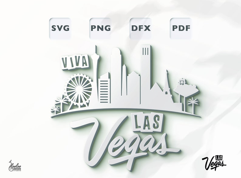 Las Vegas Text SVG | Digital Download in Svg, Dxf, Png, Pdf | Las Vegas ...