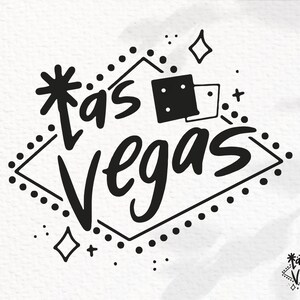 Las Vegas Text SVG | Digital Download in Svg, Dxf, Png, Pdf | Las Vegas ...
