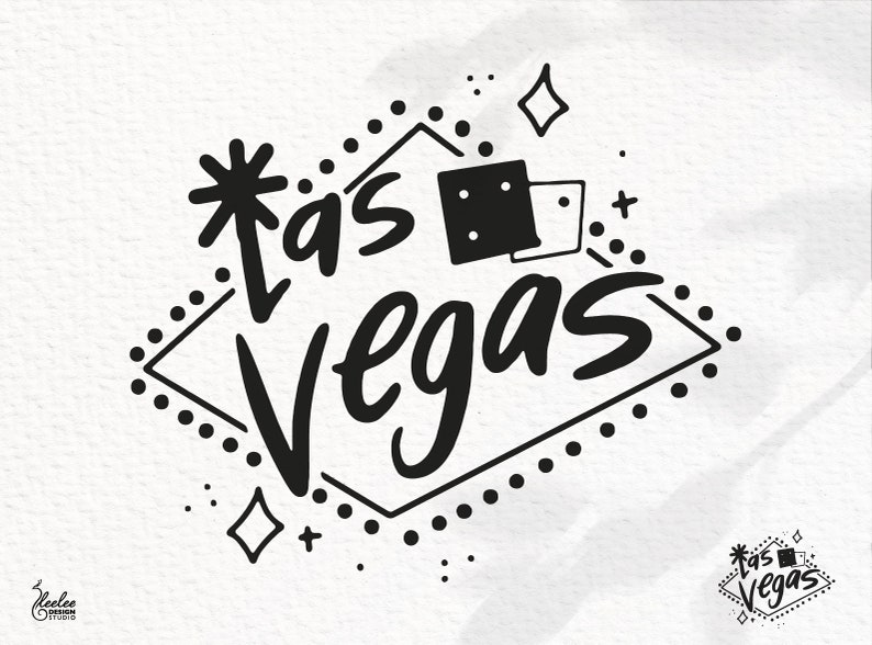 Las Vegas Text SVG | Digital Download in Svg, Dxf, Png, Pdf | Las Vegas ...