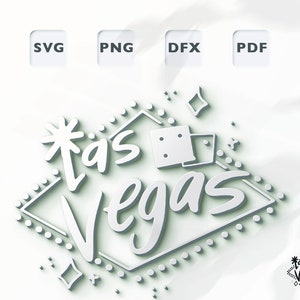Las Vegas Text SVG | Digital Download in Svg, Dxf, Png, Pdf | Las Vegas ...