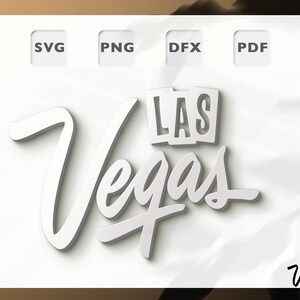 Las Vegas Text SVG | Digital Download in Svg, Dxf, Png, Pdf | Las Vegas ...