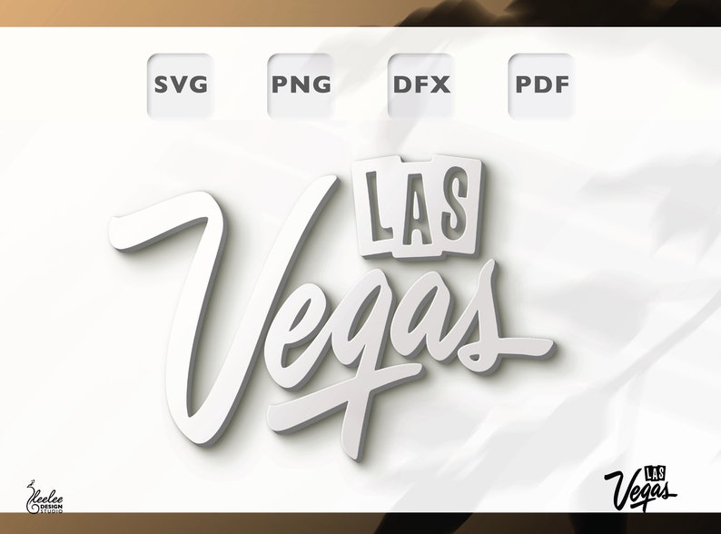 Las Vegas Text SVG | Digital Download in Svg, Dxf, Png, Pdf | Las Vegas ...