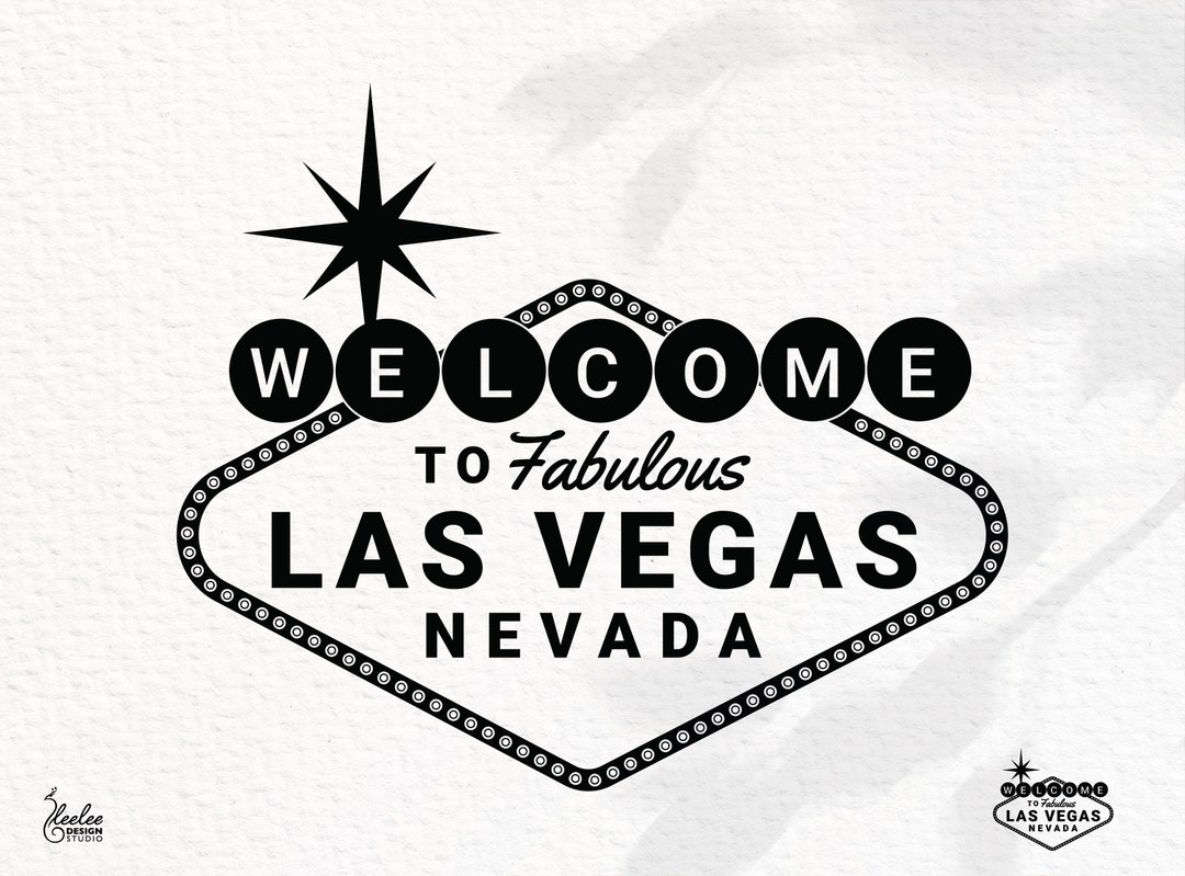 Las Vegas Text SVG | Digital Download in Svg, Dxf, Png, Pdf | Las Vegas ...