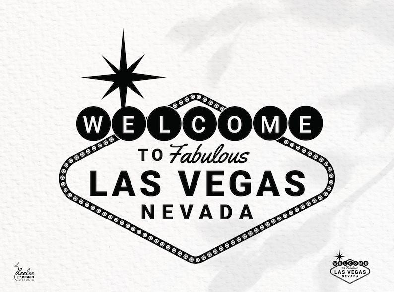Las Vegas Text SVG | Digital Download in Svg, Dxf, Png, Pdf | Las Vegas ...