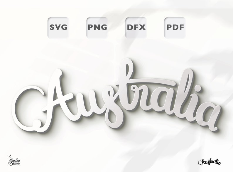 Australia Text SVG | Digital Download in Svg, Dxf, Png, Pdf | Australia ...
