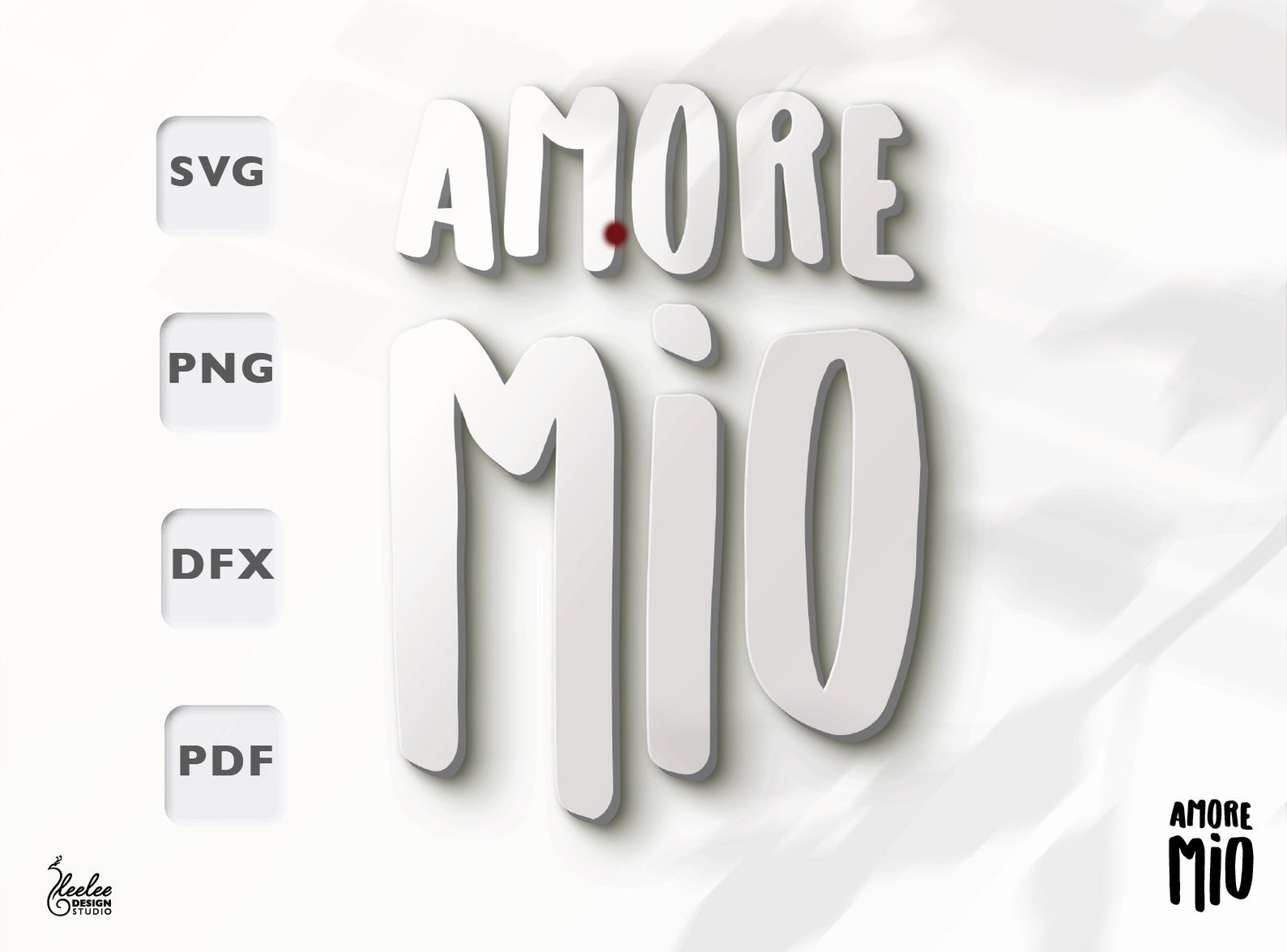 Amore Mio SVG | Italia Typography | Italy Travel Mark | Digital ...