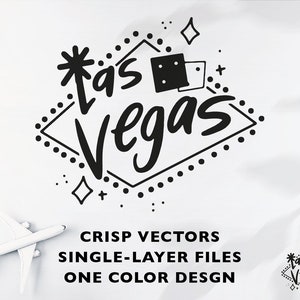 Las Vegas Text SVG | Digital Download in Svg, Dxf, Png, Pdf | Las Vegas ...