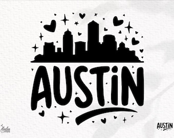 Austin Text SVG | Digital Download in Svg, Dxf, Png, Pdf | Austin ...