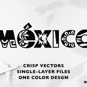 Mexico Text SVG | Digital Download in Svg, Dxf, Png, Pdf | Mexico ...
