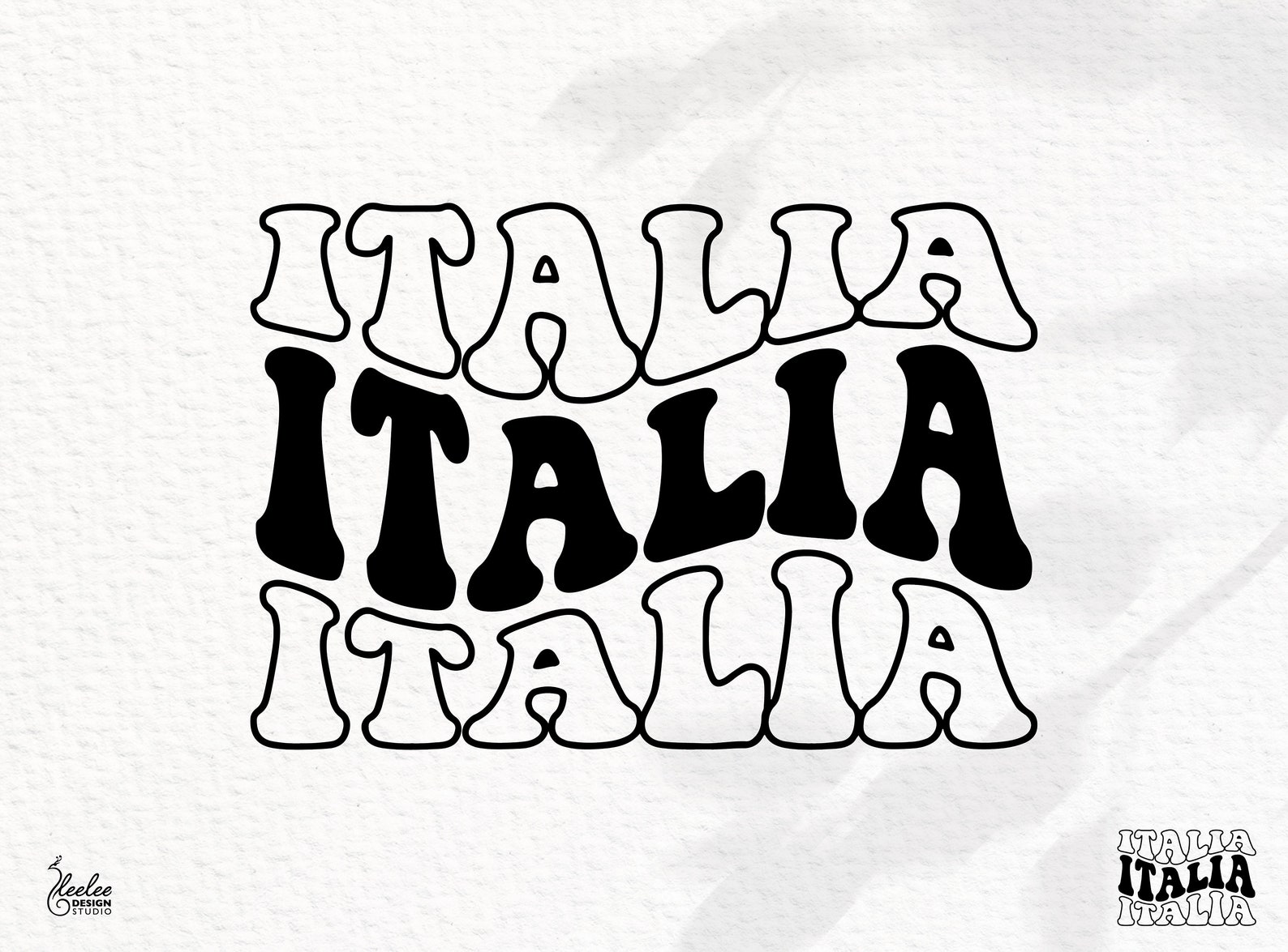 Italia Text SVG | Italia Retro Digital Download in Svg, Dxf, Png, Pdf ...