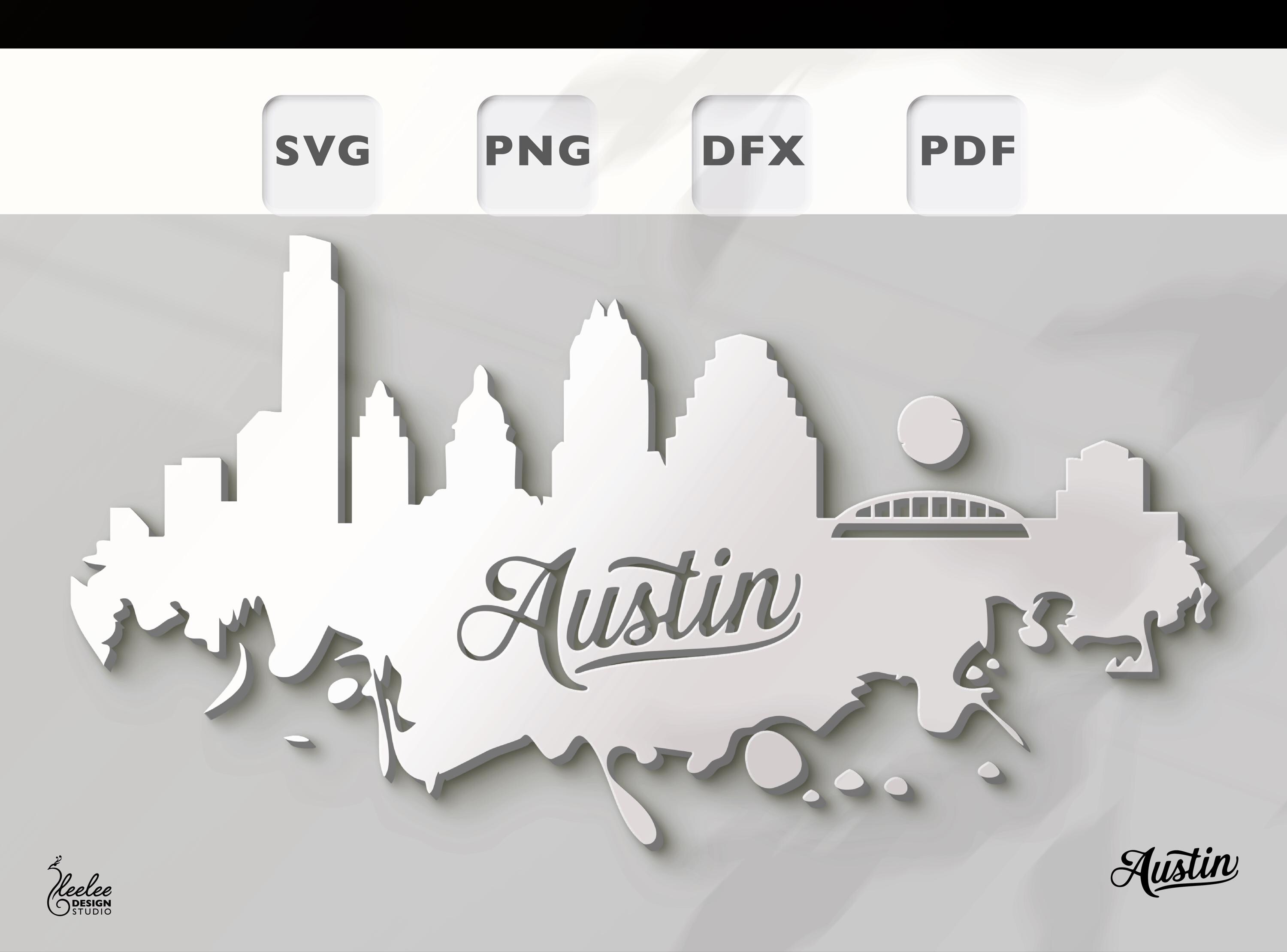 Austin Text SVG Digital Download in Svg, Dxf, Png, Pdf Austin Travel ...