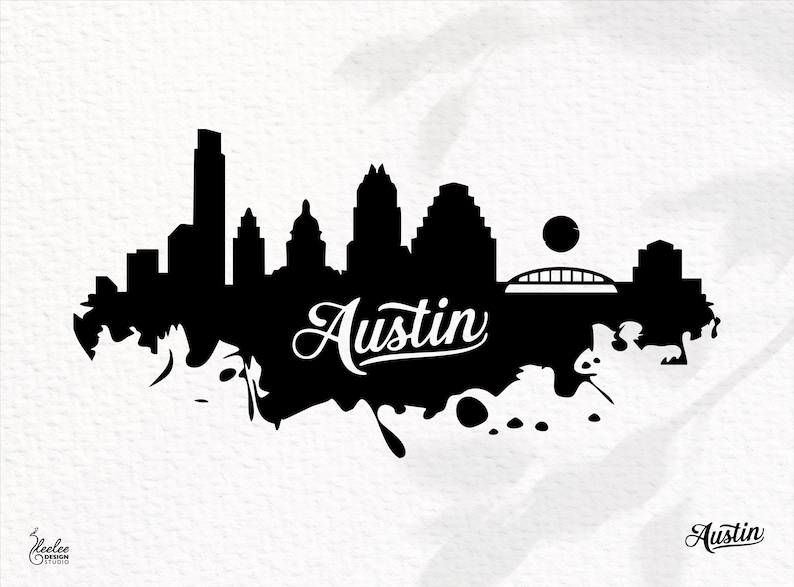 Austin Text SVG Digital Download in Svg, Dxf, Png, Pdf Austin Travel ...