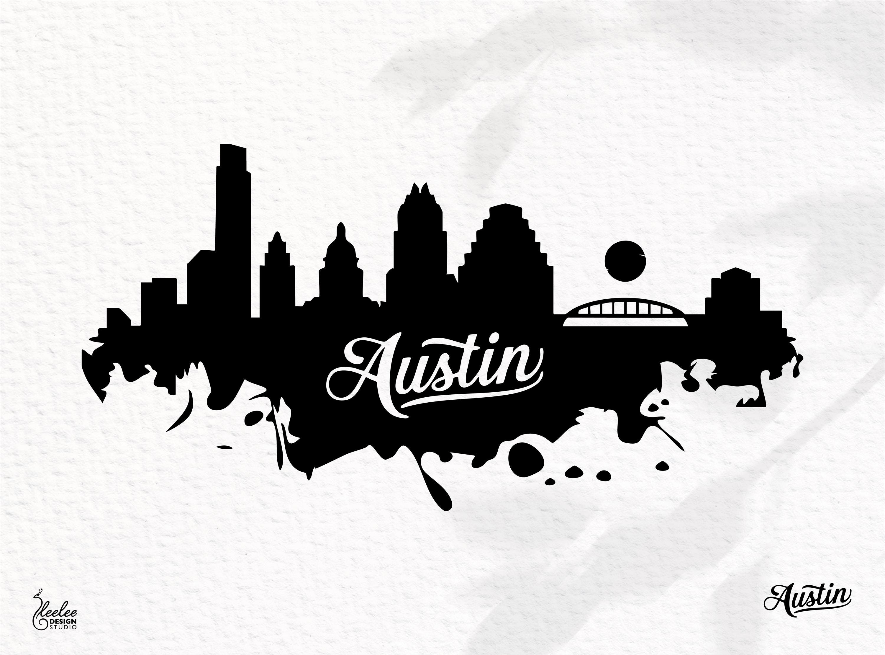 Austin Text SVG Digital Download in Svg, Dxf, Png, Pdf Austin Travel ...