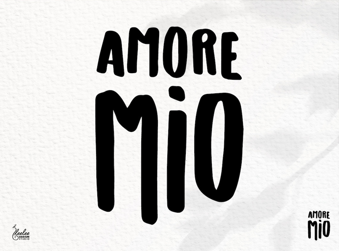 Amore Mio SVG | Italia Typography | Italy Travel Mark | Digital ...
