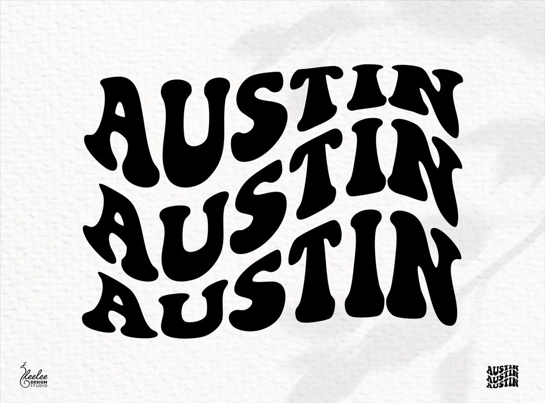 Austin Text SVG | Digital Download in Svg, Dxf, Png, Pdf | Austin ...