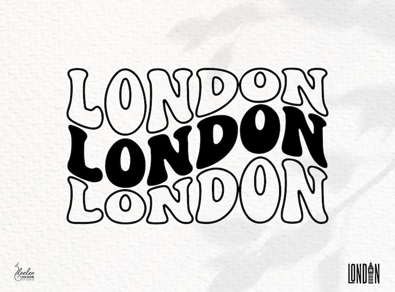 London Text SVG | Big Ben SVG | Digital Download in Svg, Dxf, Png, Pdf ...