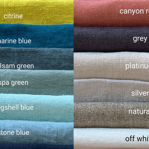 Sample Set of Washed Waffle Linen Fabric. Washed Waffle Linen - Etsy