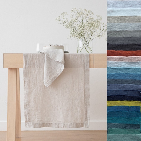 Linen Table Runner - Etsy