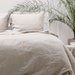 Natural Linen Bedding Set Washed Linen Duvet Cover & 2 - Etsy