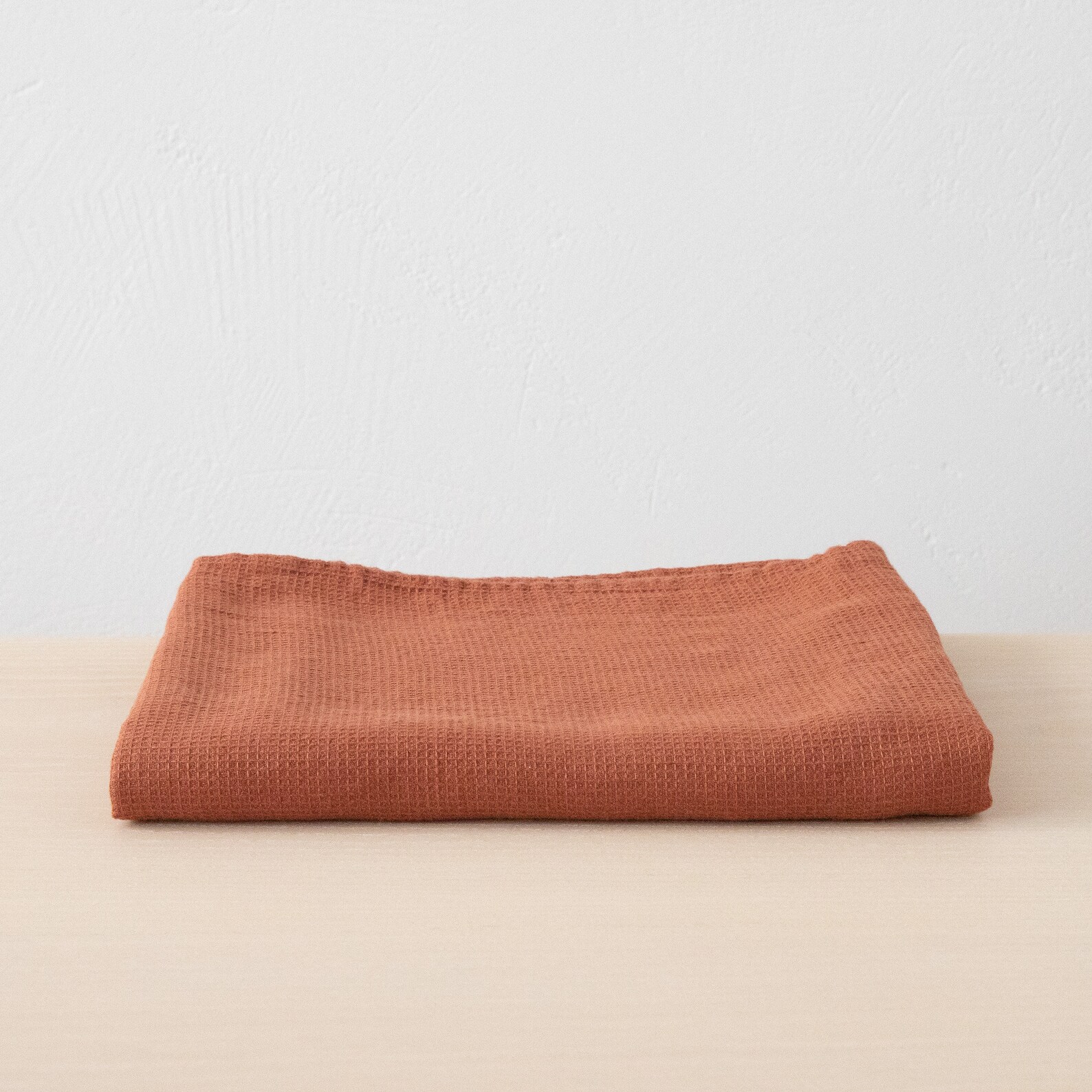 Linen Waffle Towels Brick, Rust: Towel Set, Bath Towel, Body Linen ...