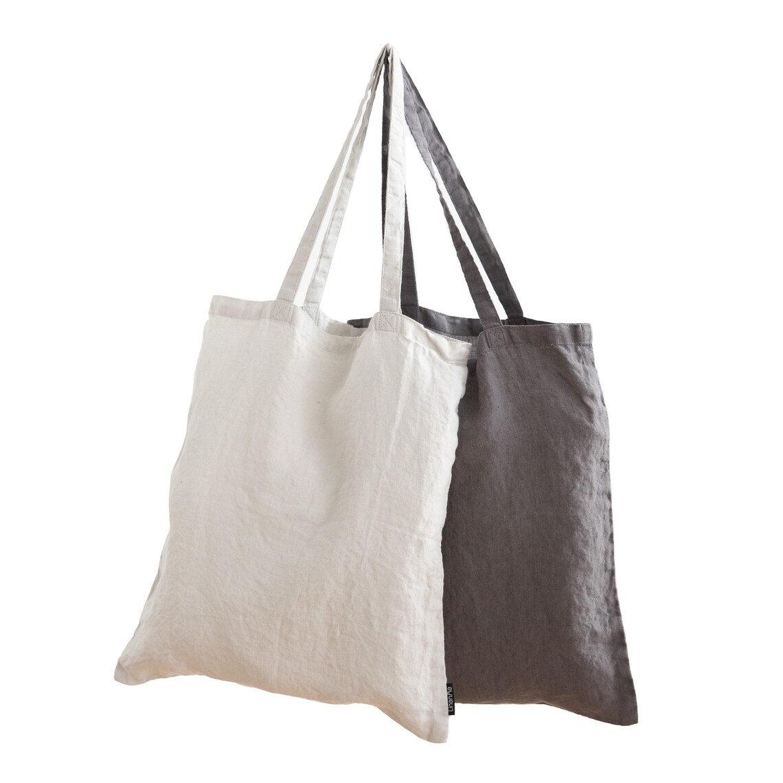 Linen Tote Bag. Linen Shopping Bag. Zero Waste Reusable Linen - Etsy