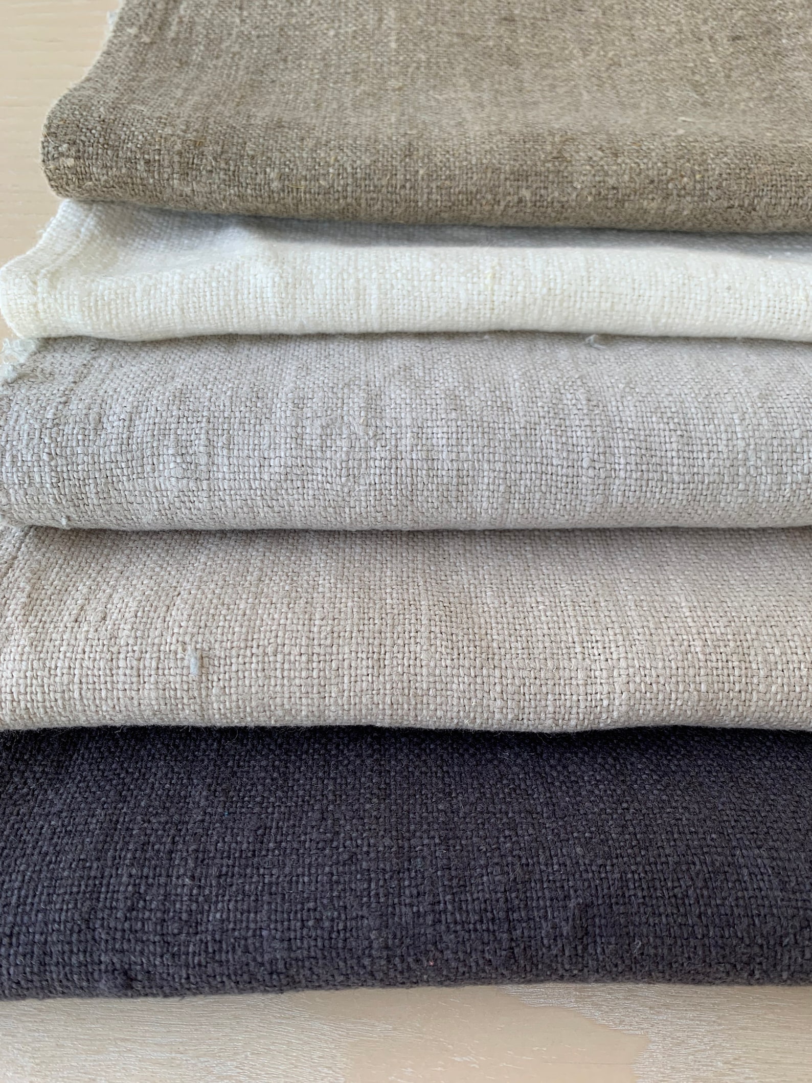 Washed Heavy Linen Fabric by the Yard or Meter. Any Length - Etsy
