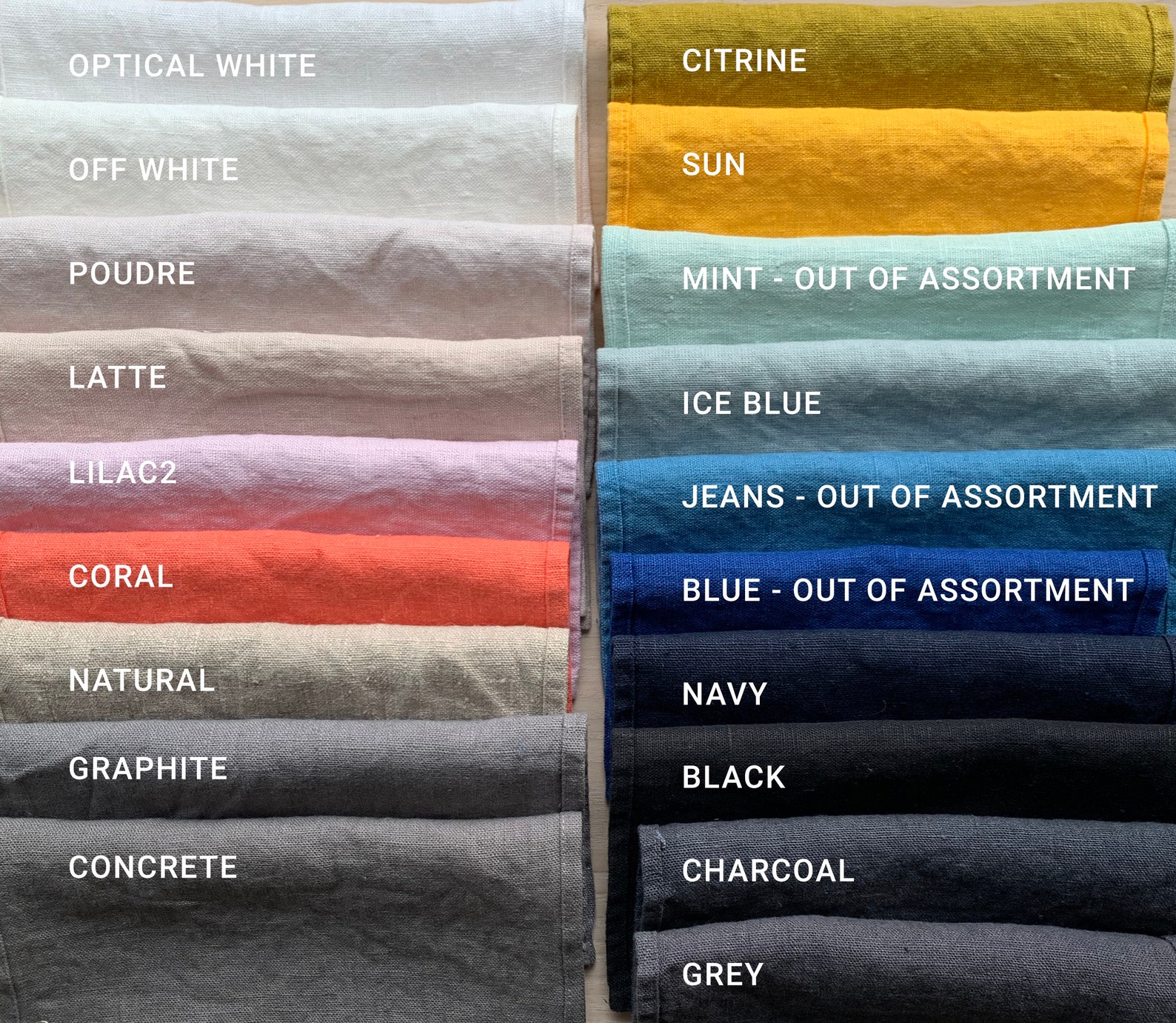 Plain Heavy Weight Linen Fabric by the Yard or Meter, Rustic Weave ...