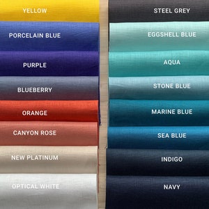 Washed Linen Shirt Dress in Black. Linen Clothing for Women in Various ...