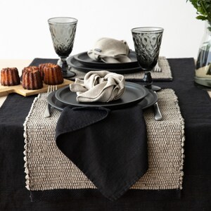 Heavy Weight Linen Napkins Various Colors. Washed Linen Napkin. Plain ...