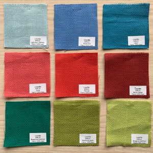 Herringbone Linen Fabric by the Yard or Meter. Width 150cm / 59 ...